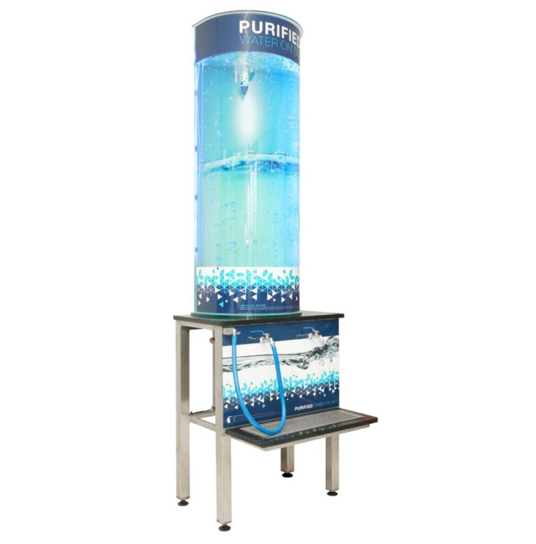 Complete 2 Tap Glass Tank Dispenser | Water Treatment | Storage